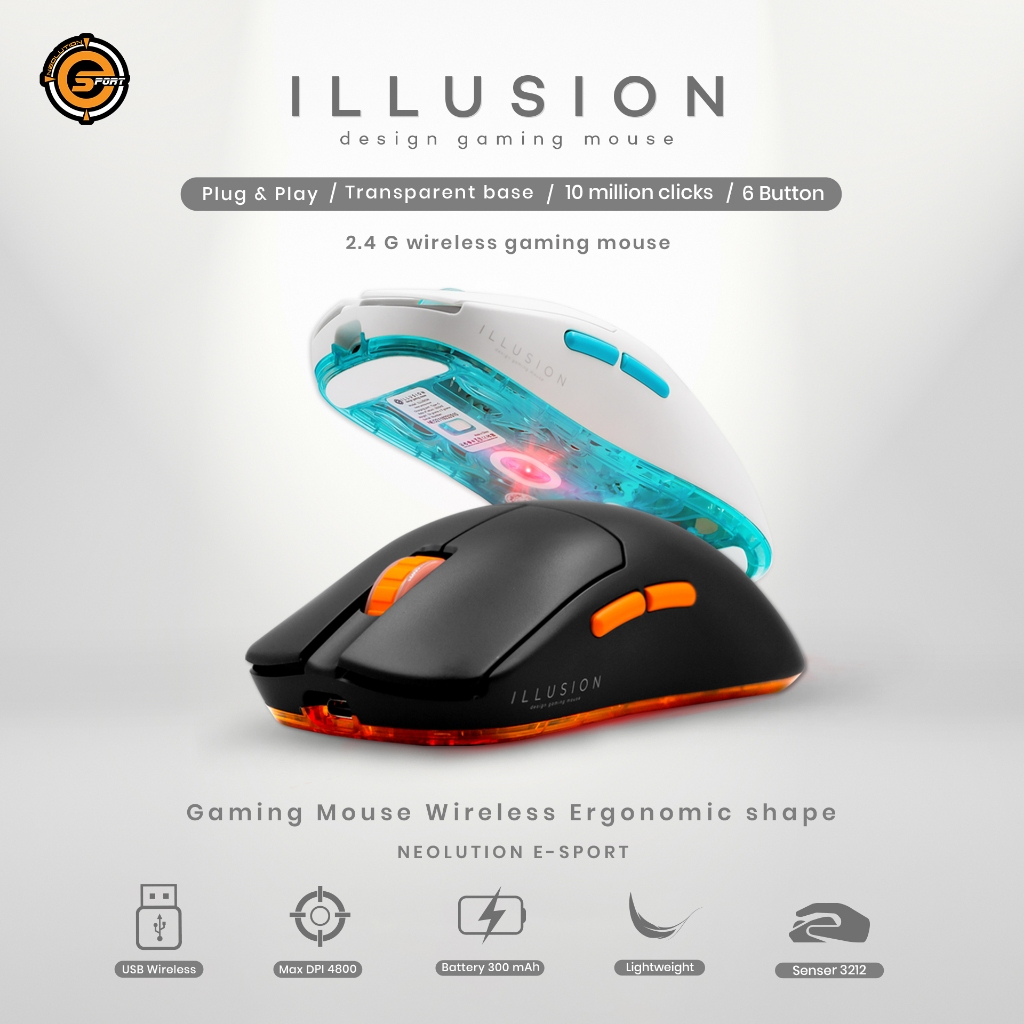 Neolution E-Sport Gaming Mouse ILLUSION เมาส์เกมมิ่ง เมาส์เล่นเกมส์ไร้ ...