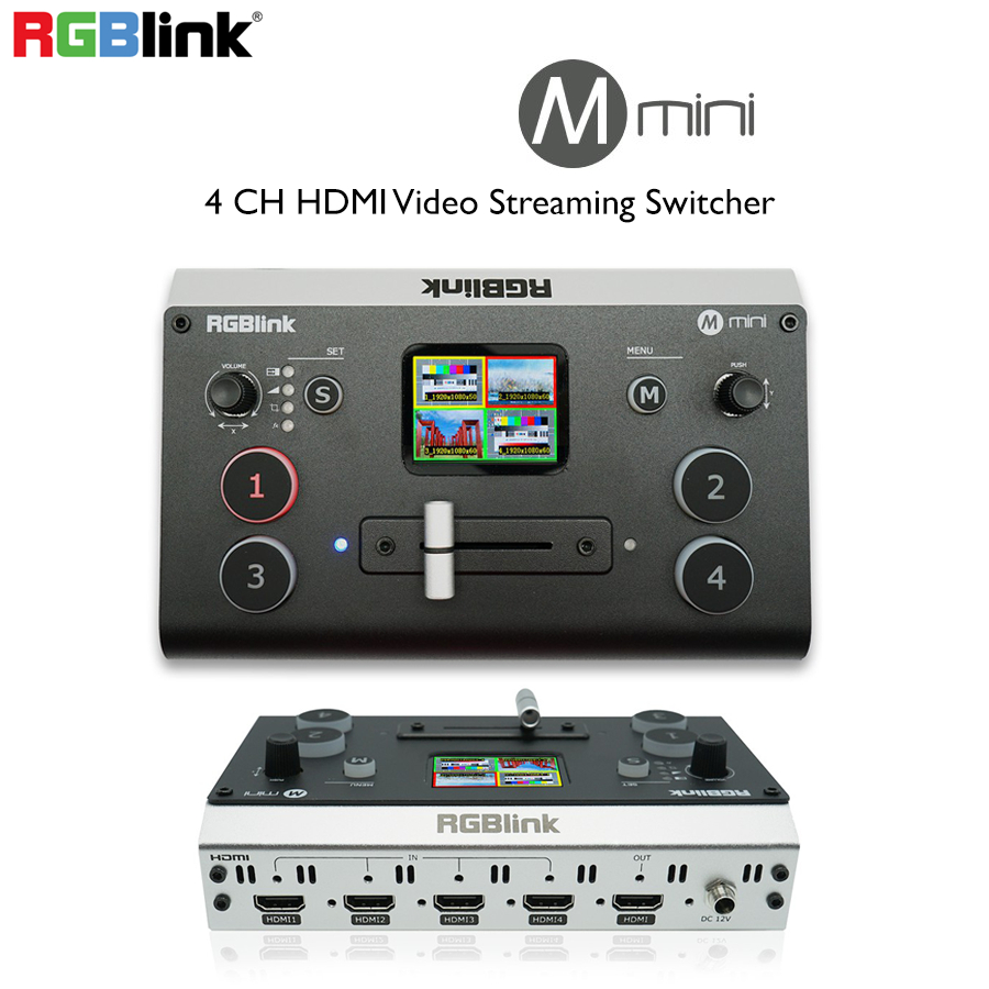 RGBlink Mini Video Mixer Switcher 4อินพุต HDMI 1เอาต์พุต HDMI [มีของพร้อมส่ง] | Shopee Thailand