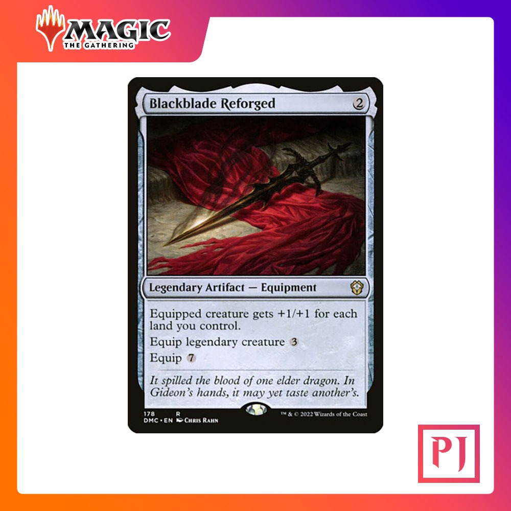 [MTG] Blackblade Reforged [DMC] [ARTIFACT] [RARE] [NORMAL] [ENG] (การ์ด ...