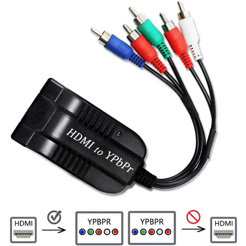 HDMI To YPbPr Converter 1080P ความละเอียดสวิทช์สนับสนุน OSD HDMI To ...