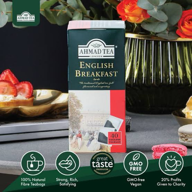 Ahmad Tea English Breakfast 40pcs - ชาดำ อิงลิช เบรคฟัสต์ | Shopee Thailand