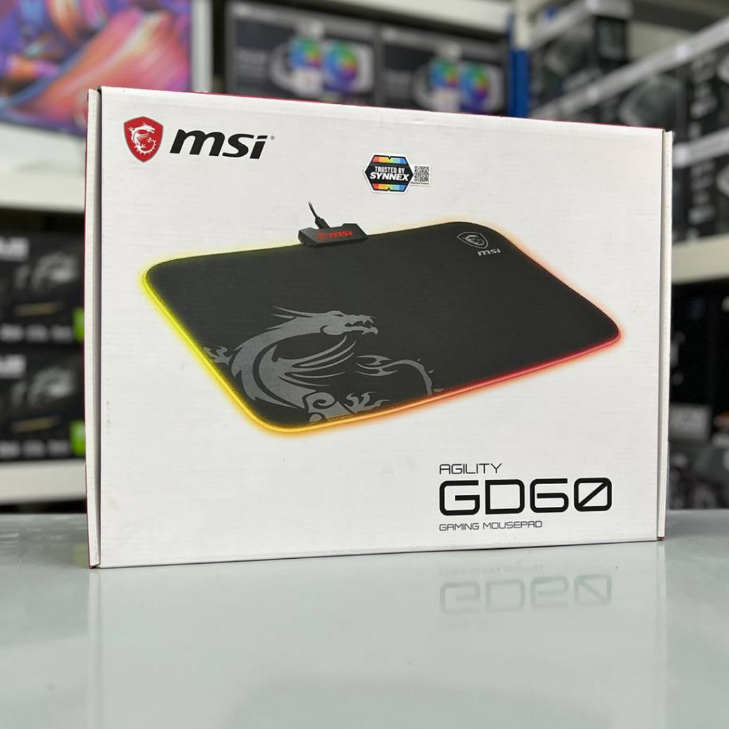 MSI AGILITY GD60 RGB BLACK MOUSE PAD (เมาส์แพด) แผ่นรองเมาส์ Gaming ...