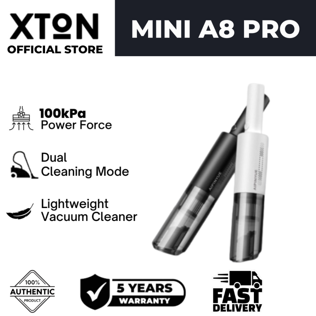 XTON ใหม่ 2024 เครื่องดูดฝุ่นไร้สาย Mini A8 / ST8000 เครื่องดูดฝุ่นรถยนต์เครื่องดูดฝุ่นพลังงาน ...