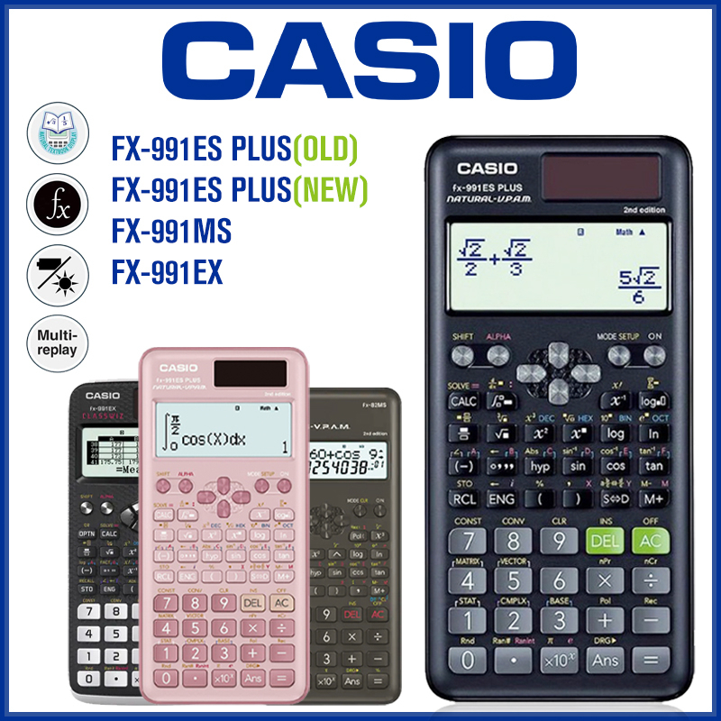 CASIO Casio FX-991ES PLUS เครื่องคิดเลขสำหรับนักเรียนมัธยมต้น คอมพิวเตอร์ทดสอบการทำงานทาง ...