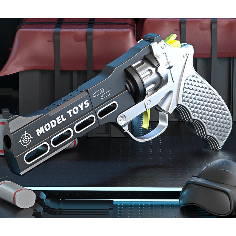 Little Rhino Revolver Smashing Gun โลหะผสมสังกะสี Nostalgic วัยเด็ก ...