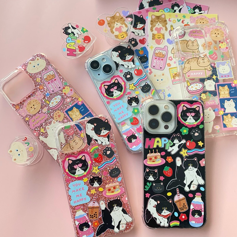เคส ลายน้องแมวเหมียว 🌈🐾🫶🏻💖 (เฉพาะเคสไม่รวม Griptox) | Shopee Thailand