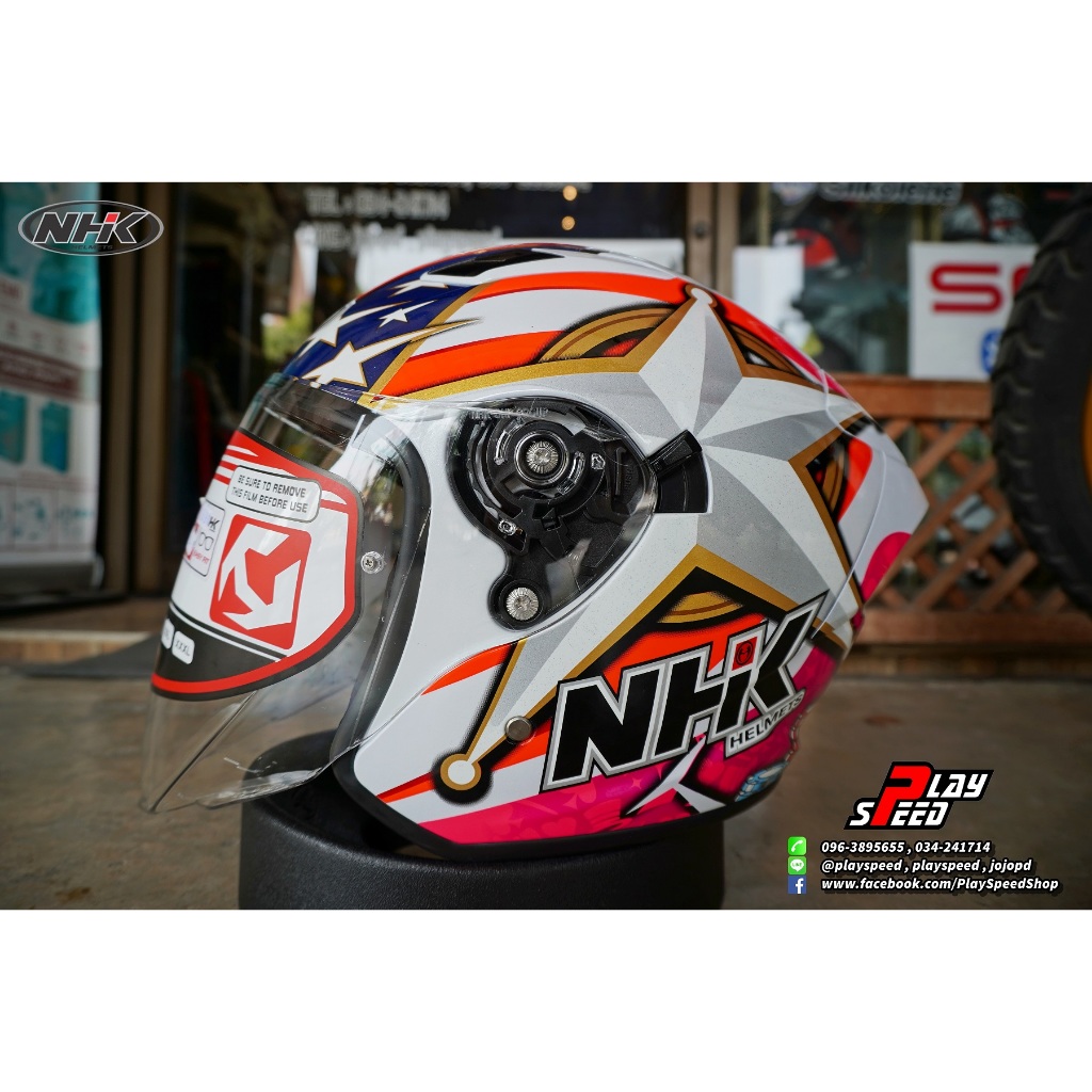NHK Helmets S1 GP PRO : ALONSO LOPEZ STAR | Shopee Thailand