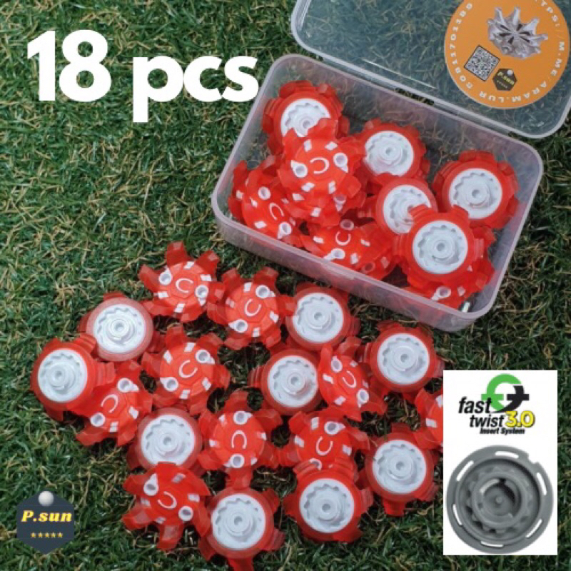 ปุ่มรองเท้ากอล์ฟ 18 pcs./+ ตัวขันปึ่ม Spikes golf cleats Fast Twist 3.0 ...