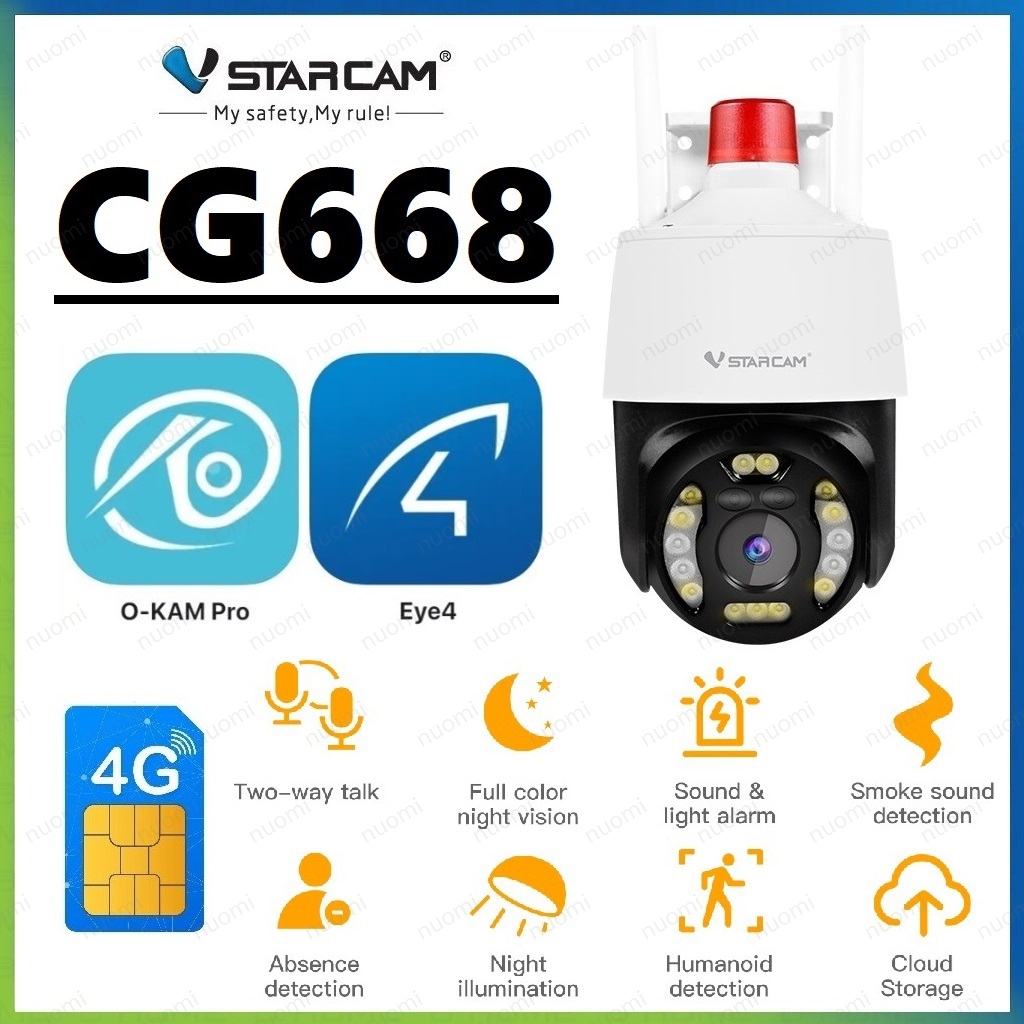 VSTARCAM CG668 4G LTE SiM SUPER HD 1296p 3.0MegaPixel H.264+ iP Camera กล้องวงจรปิดใส่ซิม ...