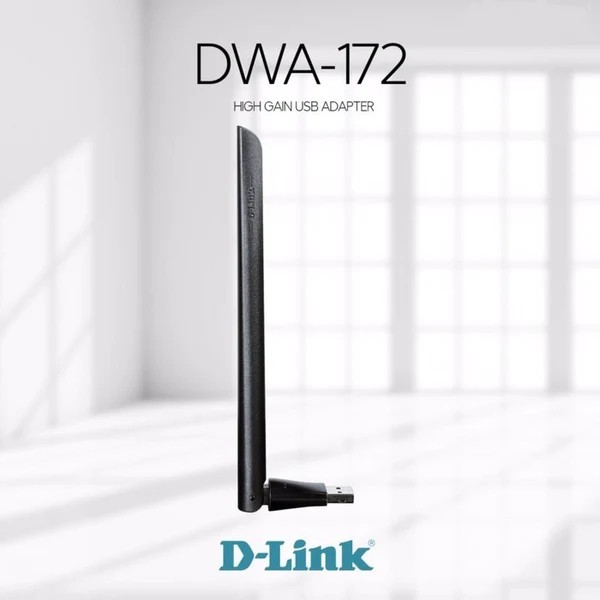 Wireless USB Adapter Dual Band High Gain D-LINK DWA-172 AC600 2.4GHz ...