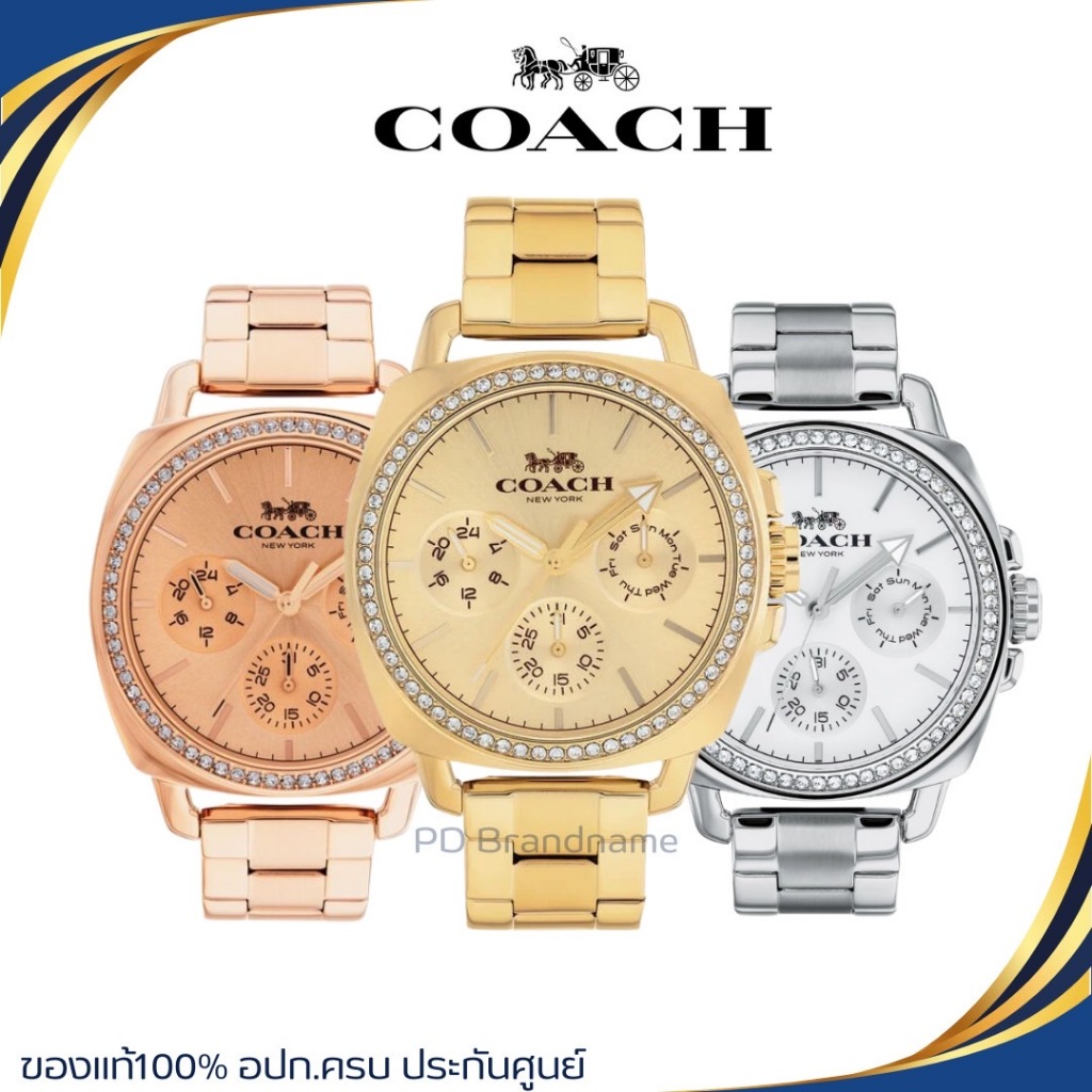 นาฬิกาผู้หญิง COACH ของแท้ 100% 14503130 14503131 14503129 | Shopee ...