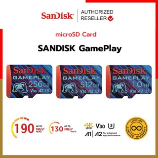 SanDisk GamePlay microSD card Mobile Gaming, microSDXC 256GB,512GB ,1TB V30 SDSQXAV ประกัน life ...