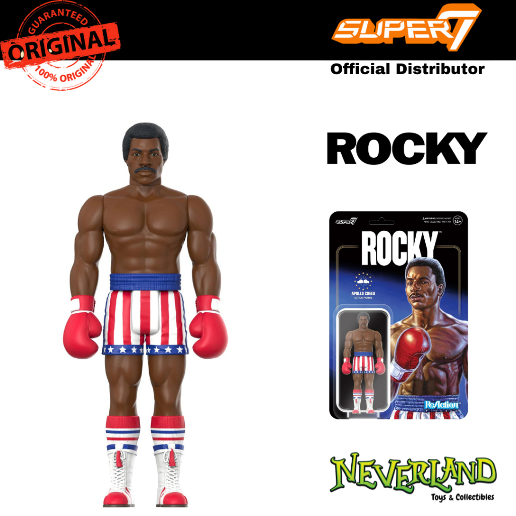 Super7 Rocky I Apollo Creed Boxing Wave 2 ReAction Figure | Shopee Thailand