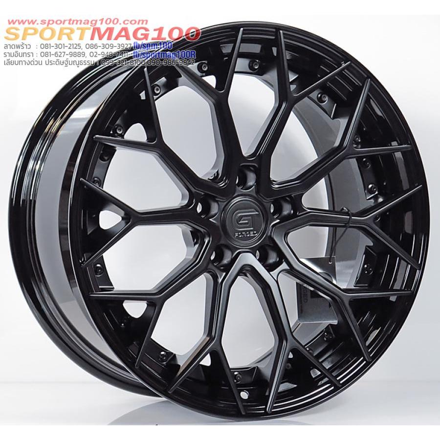 ล้อแม็กซ์ G-FORGED GF05 สีดำด้าน หน้า8.5 หลัง9.5 19นิ้ว 5รู114/112 ET38 ...