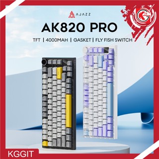 คีย์บอร์ดเกมมิ่ง Ajazz AK820 Pro TFT Screen Tri-Mod RGB Flying Fish ...