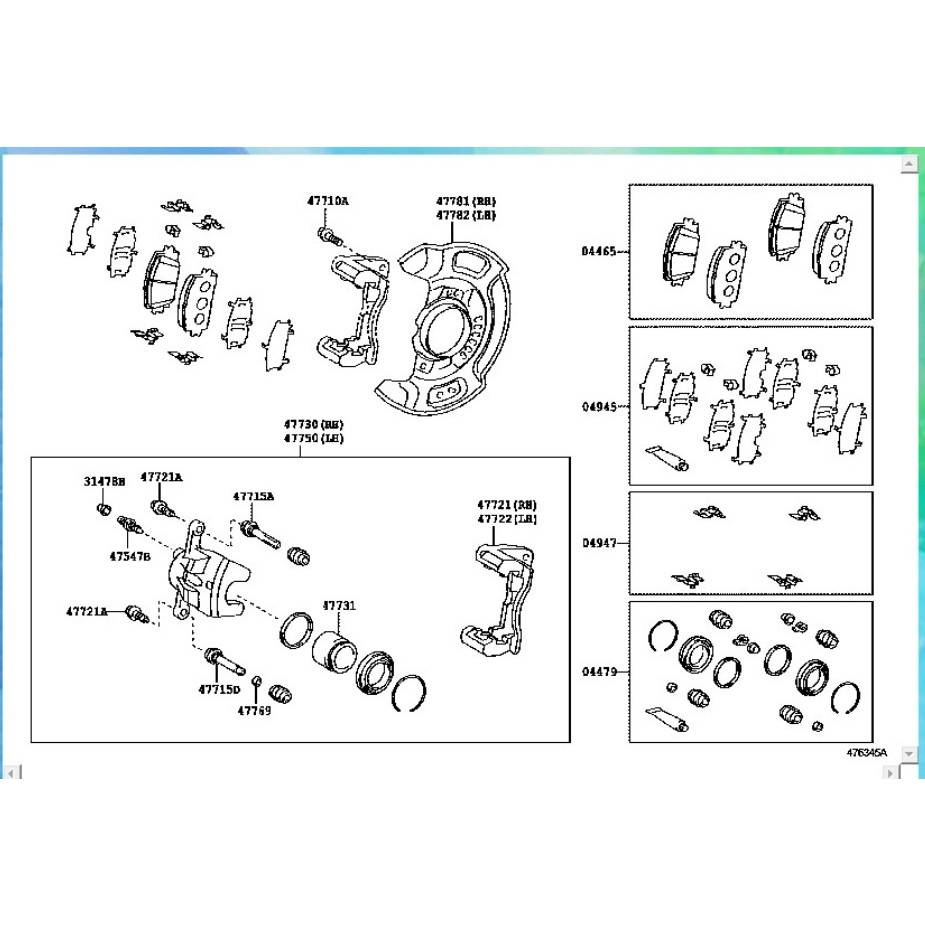 สกรูยึดคาลิเปอร์เบรค Toyota ALTIS ZZE141 90016-AA603 แท้ห้าง Chiraauto ...