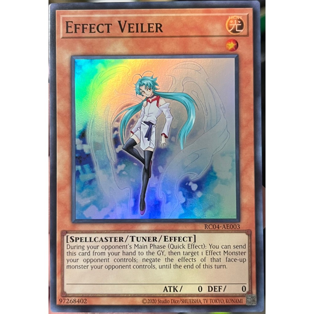Yugioh Asia-Eng [RC04-AE003] Effect Veiler (Super Rare) การ์ดเกมยูกิแท้ถูกลิขสิทธิ์ | Shopee ...