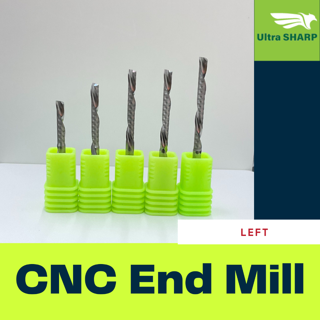 ดอกเอ็นมิล ดอกตัดCNC ดอกตัดเอ็นมิล End Mill DownCut เกลียวซ้าย 3.175 ...