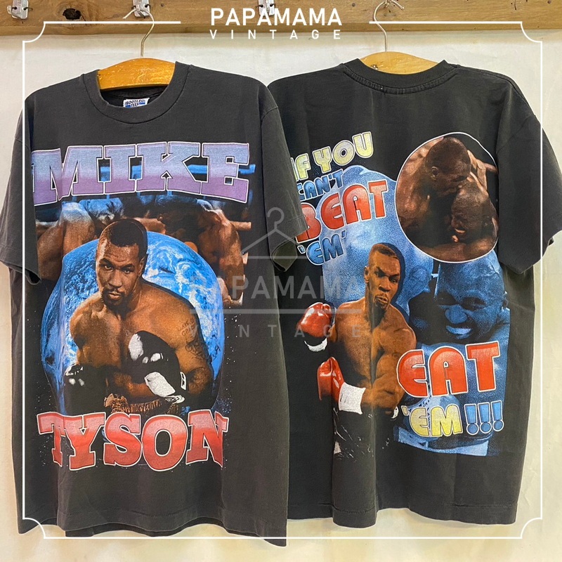 [ MIKE TYSON ] Bio washed ป้าย Bootleg แท้ เสื้อวินเทจ ไมค์ไทสัน กัดหู ...