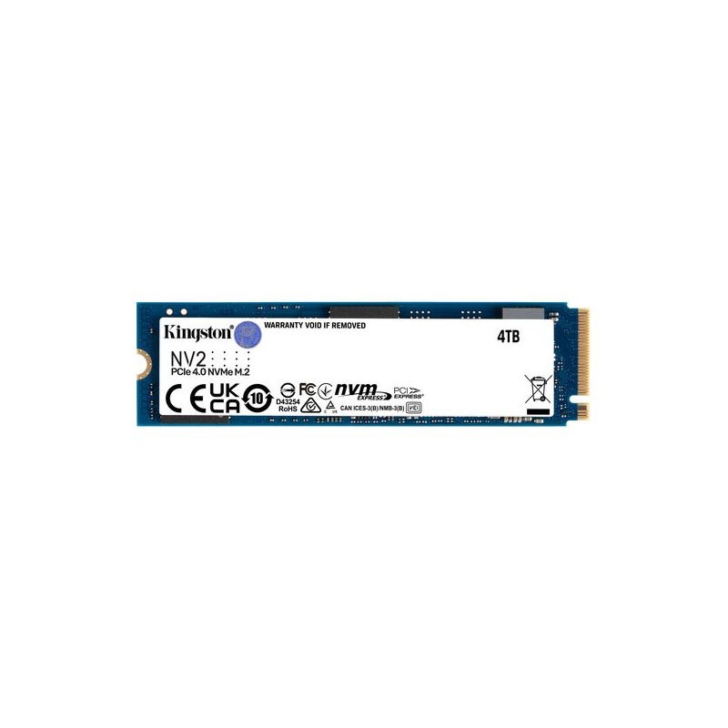 Kingston NV2 - 4TB PCIe NVMe 4.0 x4 3D QLC NAND Flash HMB-SLC Cache M.2 ...