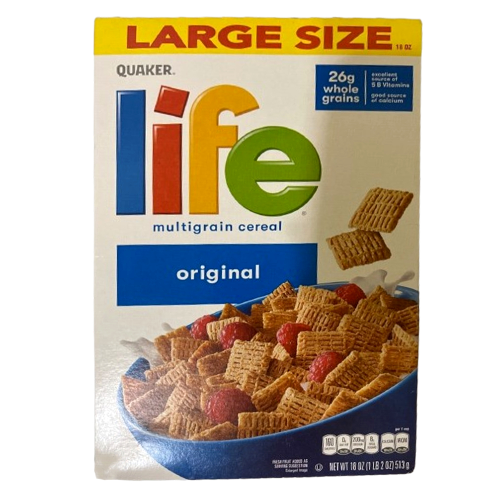 Quaker Life Multigrain Cereal Original ซีเรียล ข้าวสาลี และ ข้าว ...
