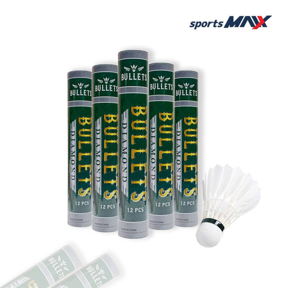 ลูกแบดมินตัน VS BULLETS DIAMOND 12 PCS (SPEED 75,76) | Shopee Thailand