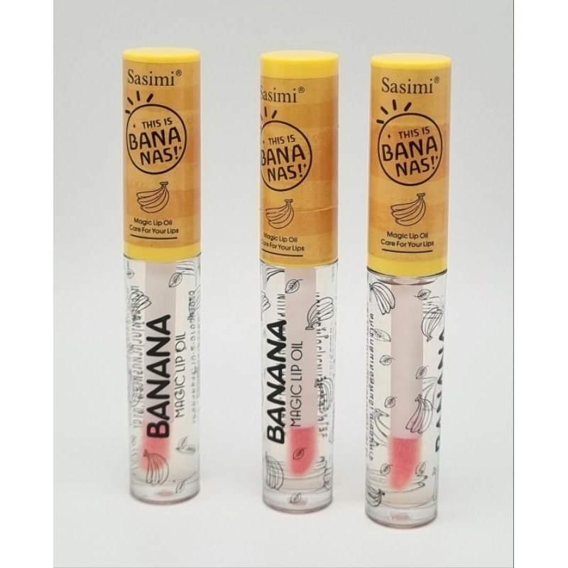 S91023 เมจิกลิปออยล์ SASIMI BANANA ลิปกลอสเนื้อแมท กลิ่นหอม ฉ่ำวาว ทาทับลิปเเมทต์ได้ | Shopee ...