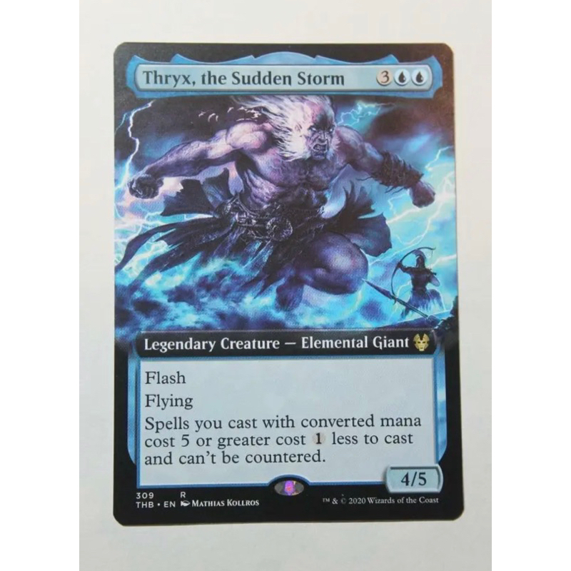 การ์ด MTG Thryx, the Sudden Storm Blue Magic the Gathering EDH รุ่น THB ...