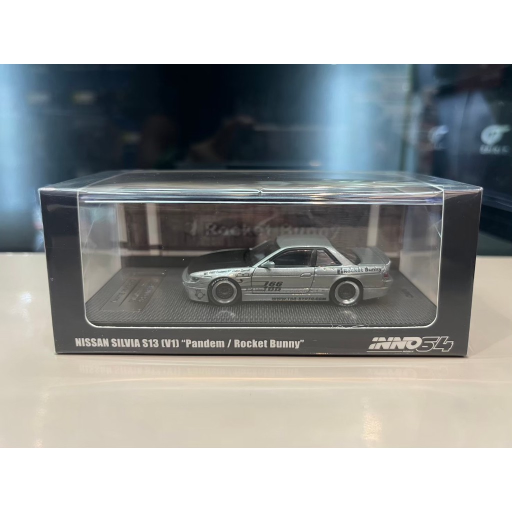 Inno 1/64 Nissan Silvia S13 V1 Pandem Rocket Bunny Silver | Shopee Thailand