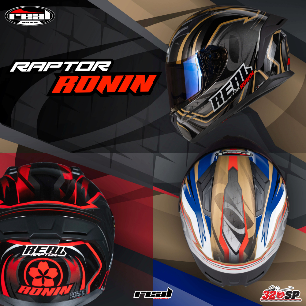 หมวกกันน็อค Real รุ่น Raptor RONIN / DEVEL / ส่งไว!! 320SP | Shopee Thailand