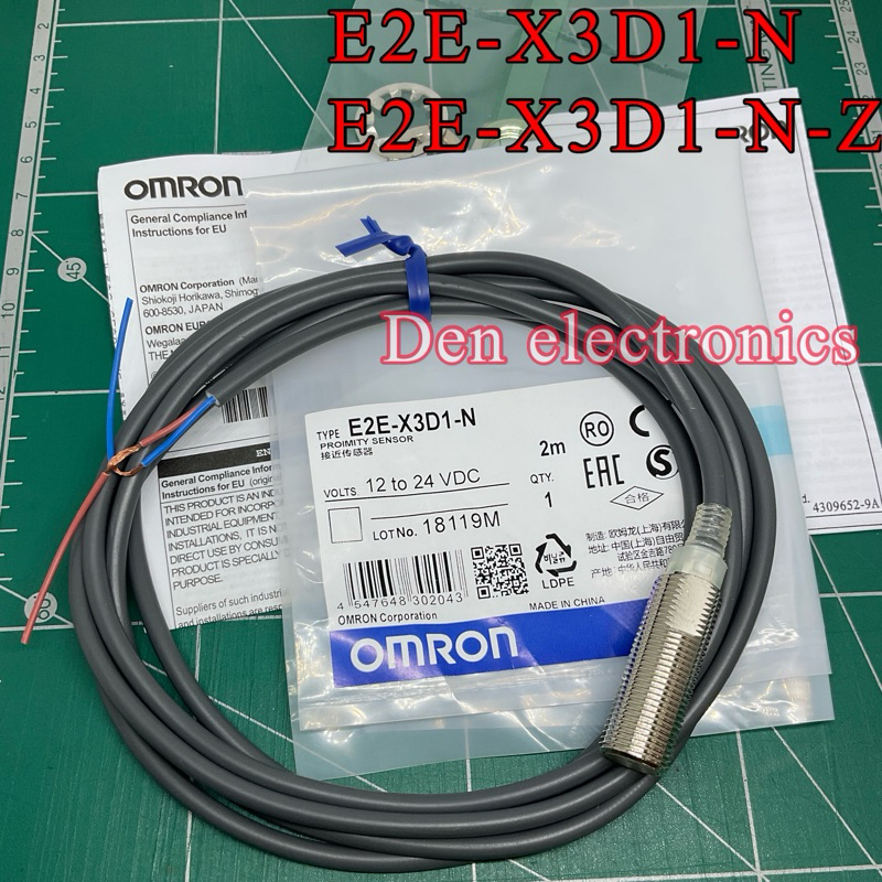 เซ็นเซอร์E2E-X3D1-N / E2E-X3D1-N-Z หัว 12mm 2สาย ชนิด NO Proximity sensor เซ็นเซอร์จับโลหะ ...