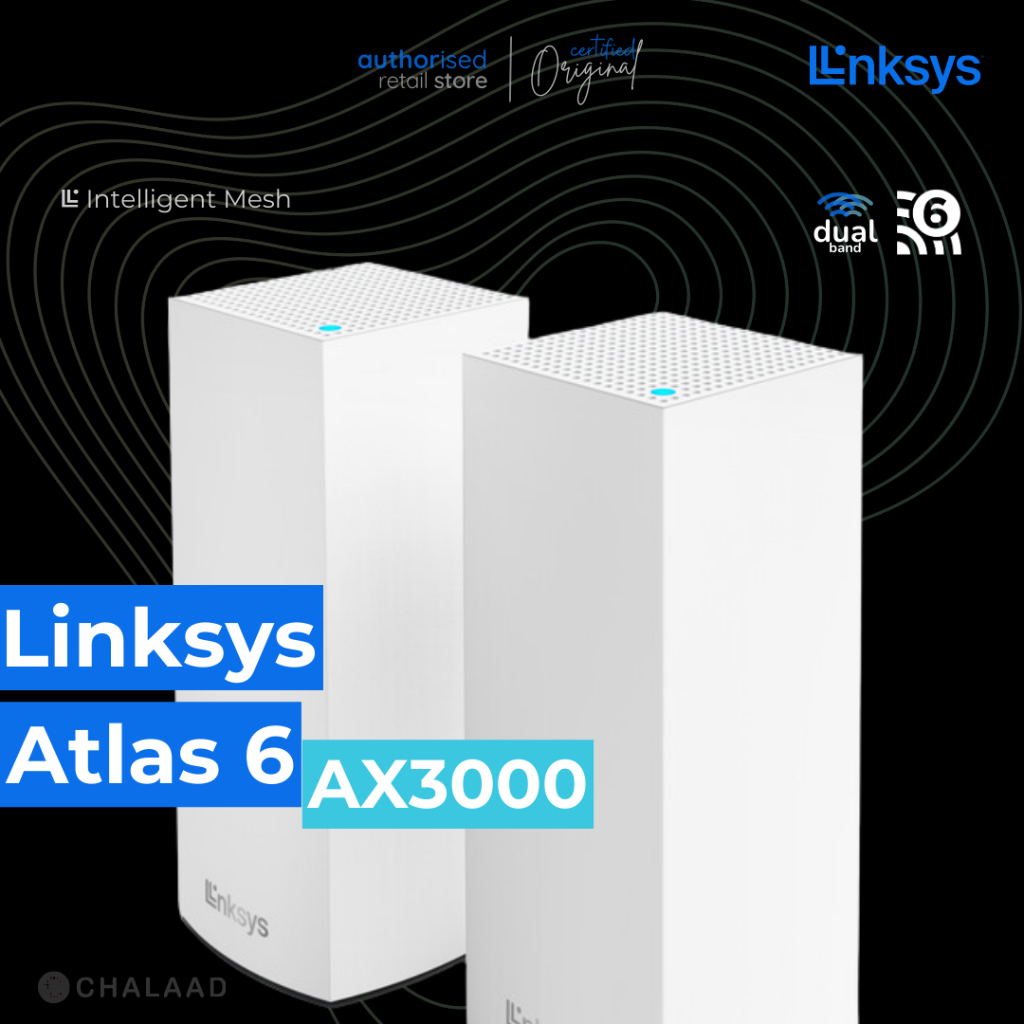 Linksys Atlas 6 MX2002 / MX2003 Mesh Wi-Fi 6 System เราเตอร์ Mesh WiFi6 Dual band AX3000 ...