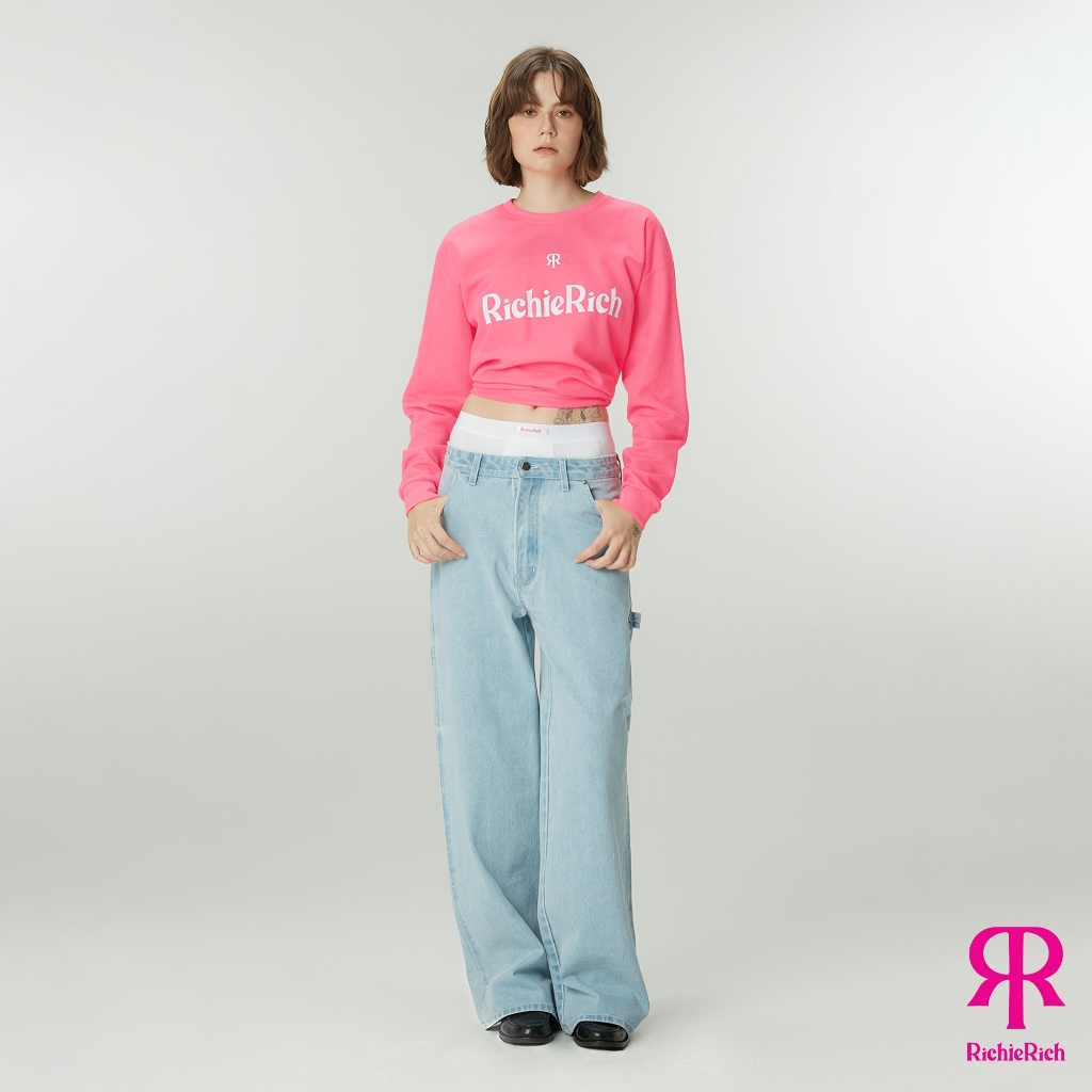 RICHIERICH By TandT - RICHIE RICH LOGO PRINTED COTTON JERSEY LONG ...