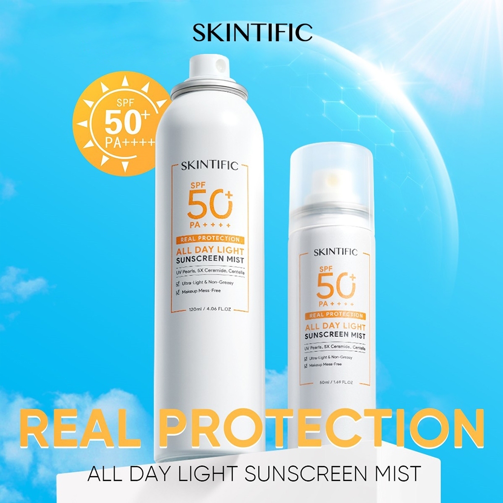 SKINTIFIC Sunscreen Spray กันแดด ออลเดย์ไลท์ สเปรย์กันแดด สเปรย์กันแดด ...