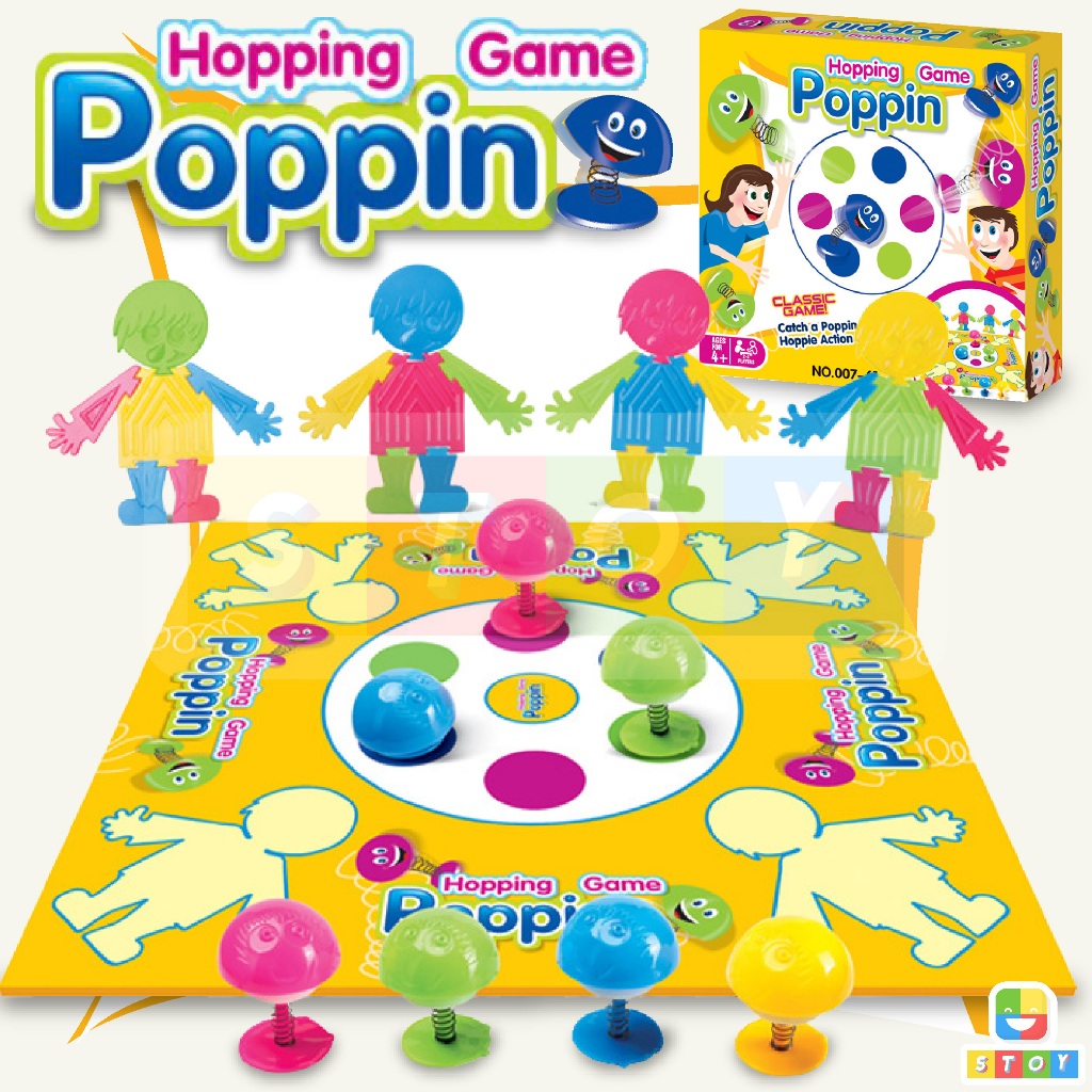 เกมคลาสสิกกระโดดชุดเกมจับป๊อปปิน Poppin Hopping Game ของเล่นเสริมสร้าง ...