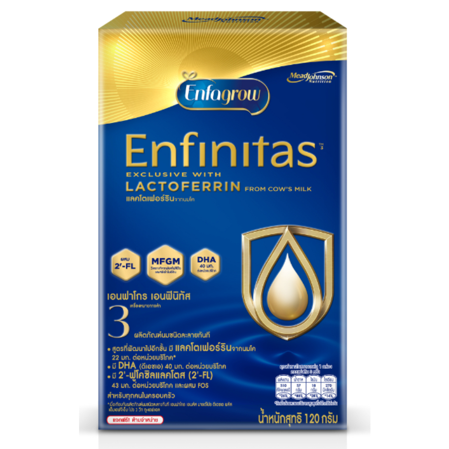 120กรัม Enfagrow Enfinitas children's milk powder formula 3 plain type ...