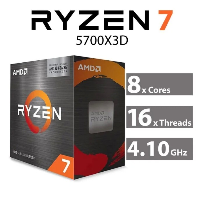 CPU (ซีพียู) AMD RYZEN 7 5700X3D 4.1GHz 8C/16T (SOCKET AM4) รับประกัน 3 ปี | Shopee Thailand