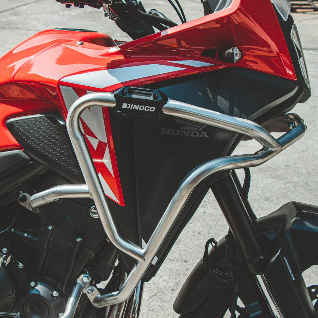 แคชบาร์ NX500 DINOCO รุ่น PRO Rally Stainless Fullset (กันล้ม) สีดำ/สี ...