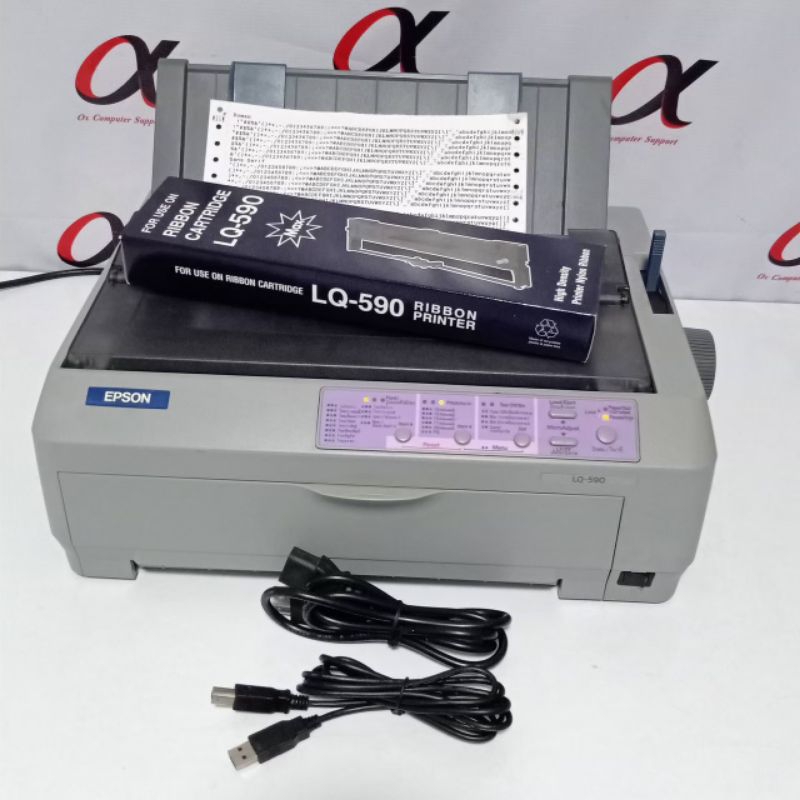 EPSON LQ-590 (มือสอง) copy 5 ชั้น ประกัน 6 เดือน พิมพ์คมชัด หัวเข็มสภาพ ...
