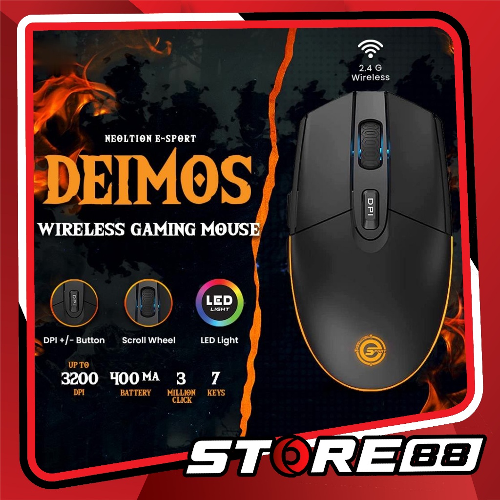 Neolution E-Sport Gaming Mouse Deimos(G7_280) เมาส์เกมมิ่ง เม้าส์เล่นเกมส์ไร้สาย | Shopee Thailand