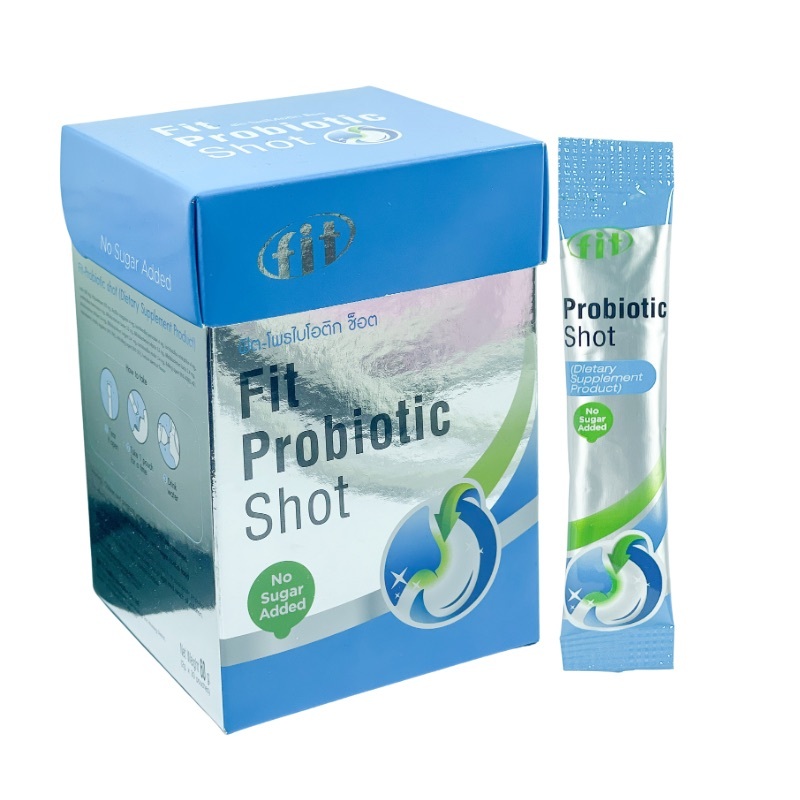 ฟิต โพรไบโอติก ช็อต Fit Probiotic Shot ไม่มีน้ำตาล (ซองละ 2g x 30 ซอง ...