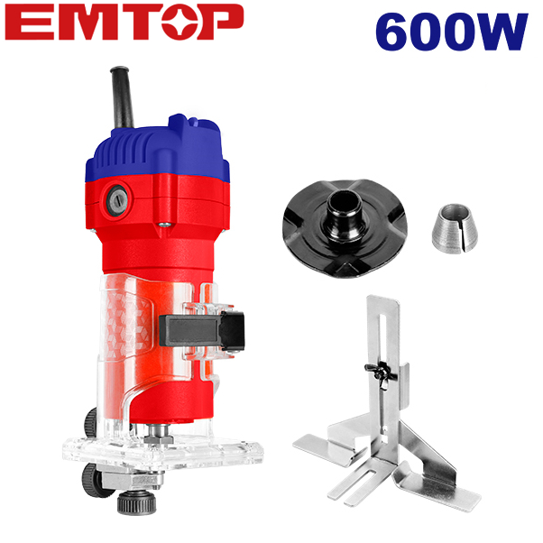 EMTOP เครื่องทริมเมอร์ 600 วัตต์ (หัวจับดอก 6 มม. และ 1/4 นิ้ว) รุ่น ELTR6001 ( Trimmer ) ทริมเม ...