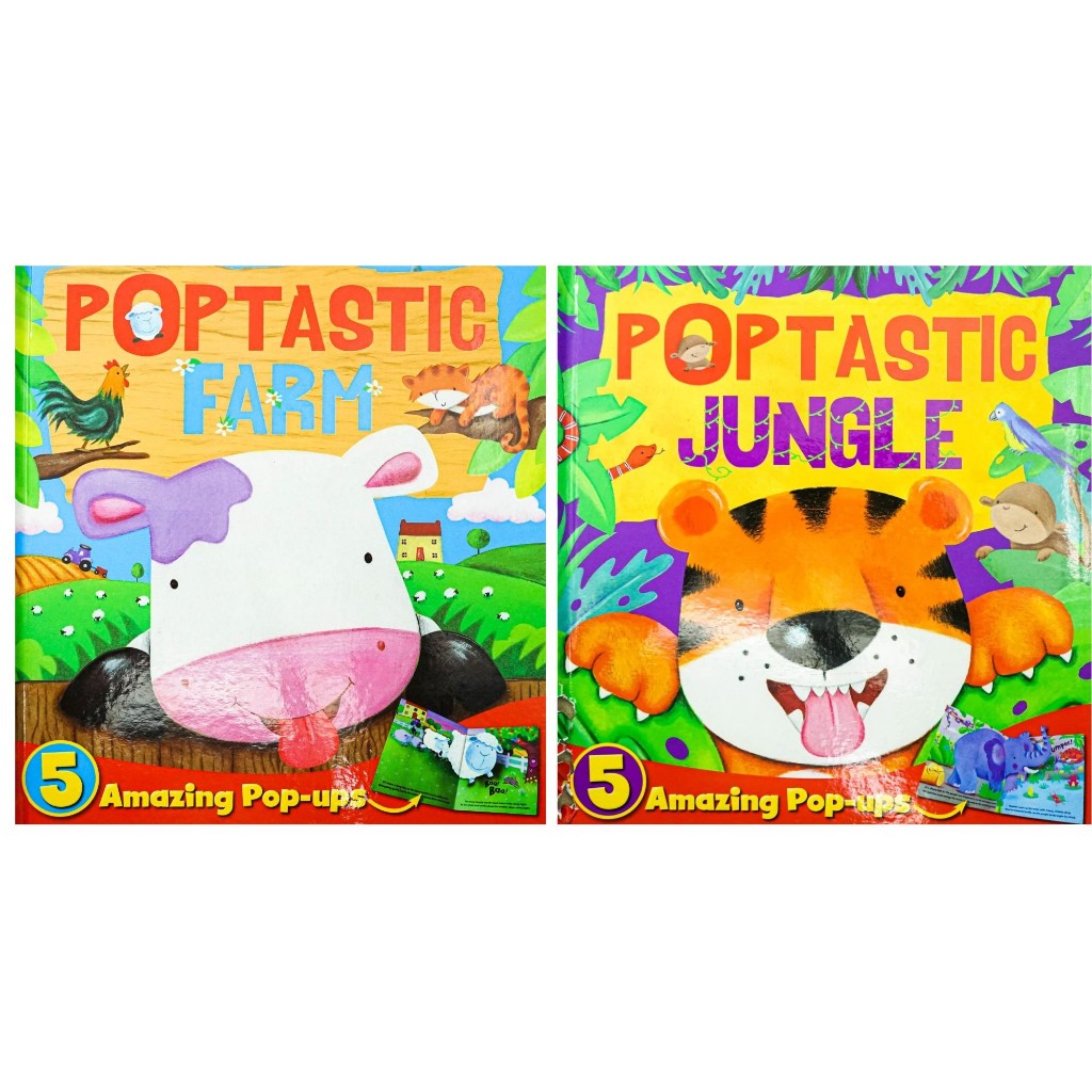Pop Up Books: Pop-Tastic Books : Poptastic Farm หนังสือป๊อปอัพ สัตว์ใน ...