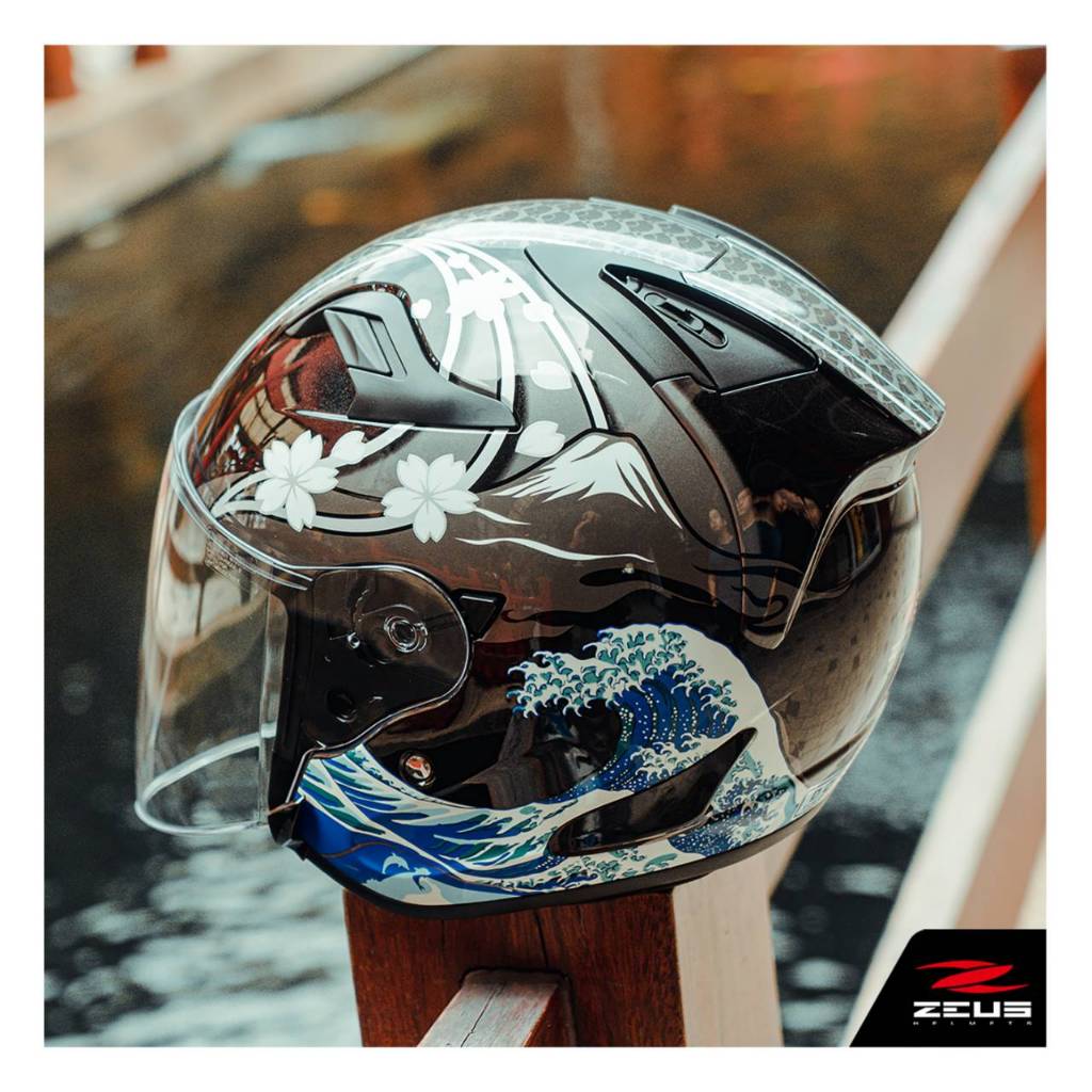 หมวกกันน็อค ZEUS Helmets | ZS-627 NISHIKIGOI เปิดหน้า ใหม่ล่าสุด 2024 ...