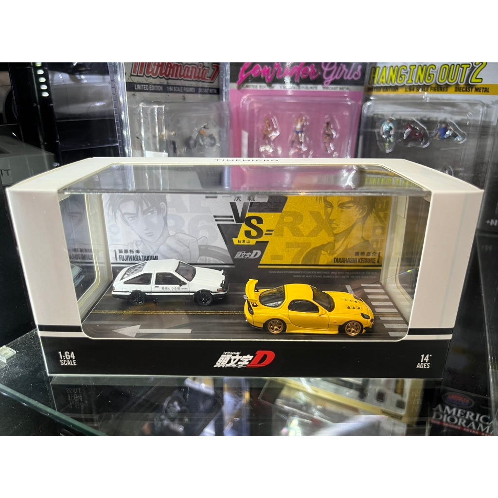 Time Micro 1/64 Initial D 2-Car SetMazda Rx-7&AE86 White | Shopee Thailand