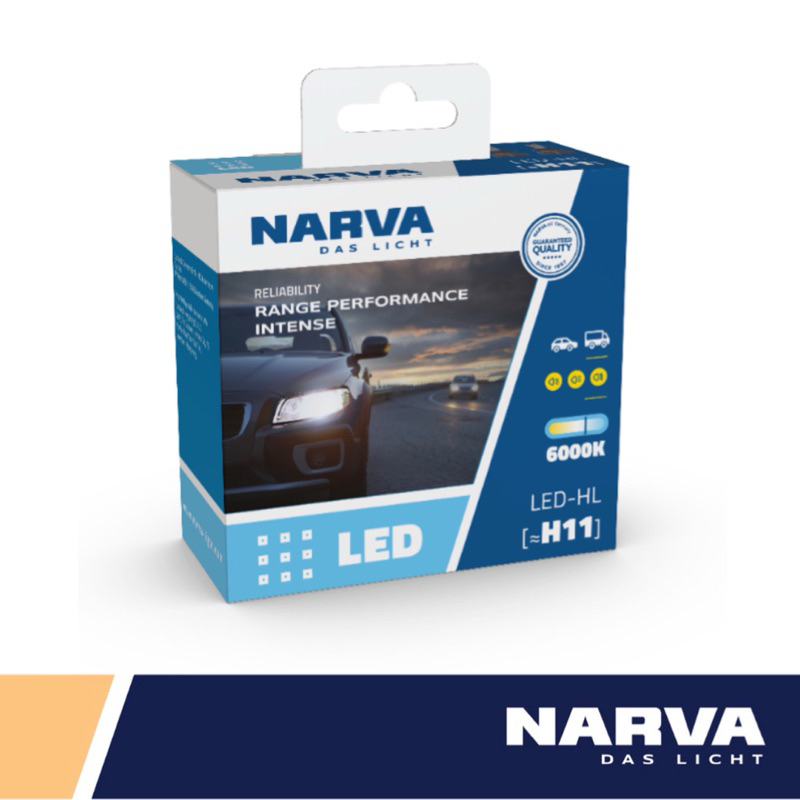 NARVA หลอดไฟรถยนต์ ขั้ว H11 Range Performance Intense 6500K [2 หลอด ...