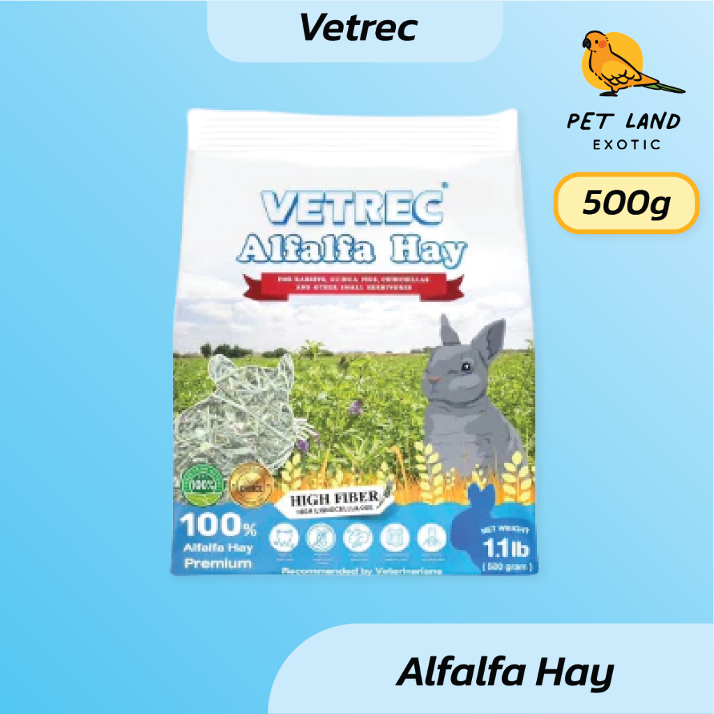 Vetrec Premium Hay หญ้าทิโมที Timothy / หญ้าโอ๊ต Oats / หญ้าอัฟฟาฟ่า ...