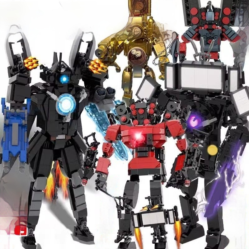 DIY Titan Monitor และ Toilet Man ใช้งานร่วมกับ LEGO Building Blocks ...