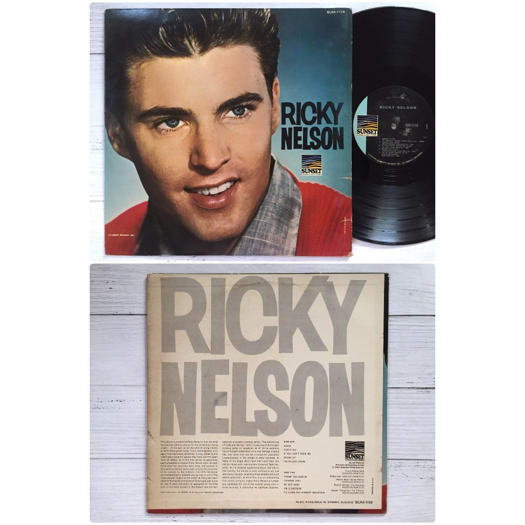 323. แผ่นเสียง - LP Vinyl Record | Ricky Nelson | Shopee Thailand