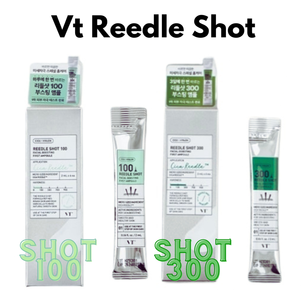 VT Reedle shot 100 shot 300 VT Cosmetics แบบซองทดลอง | Shopee Thailand